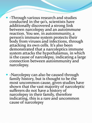 Narcolepsy assignment by daniel babic | PPTX