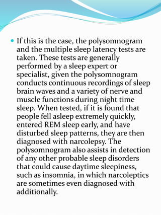 Narcolepsy assignment by daniel babic | PPTX