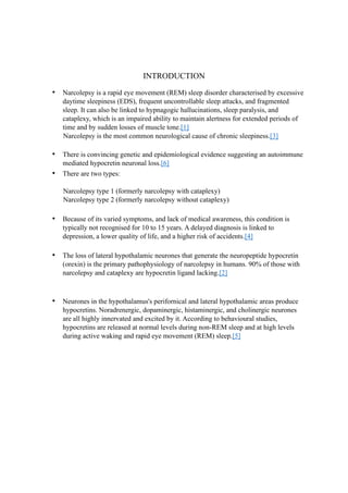 NARCOLEPSY- A REM-SLEEP RELATED DISORDER | PDF