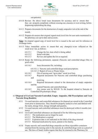 Narcotic controlled drugs policy and procedurelast | PDF
