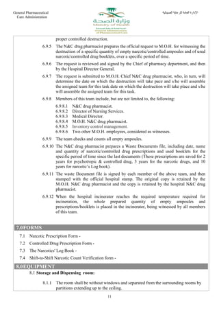 Narcotic controlled drugs policy and procedurelast | PDF