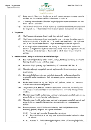 Narcotic controlled drugs policy and procedurelast | PDF