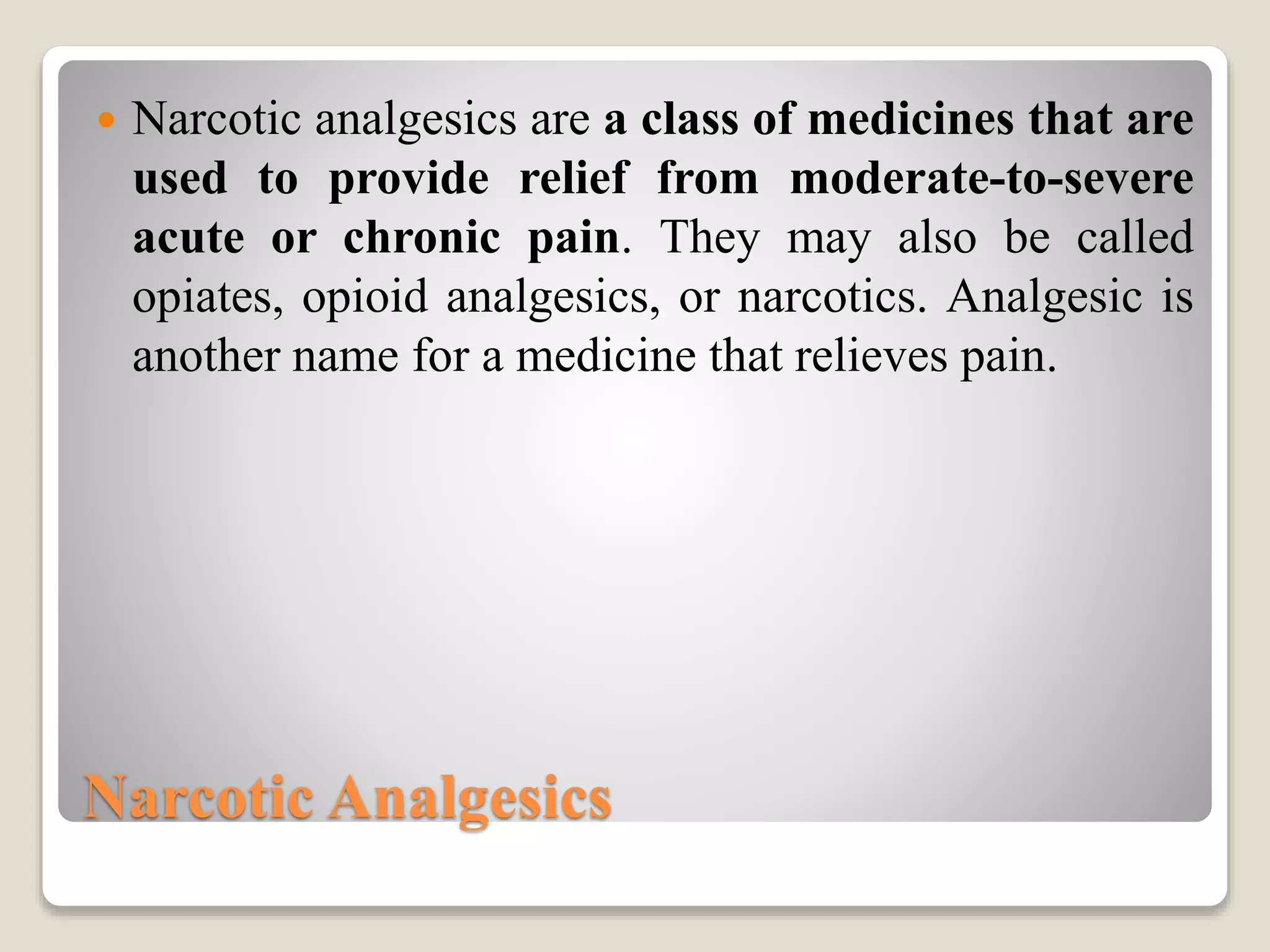 Narcotic and Non narcotic analgesics.pptx