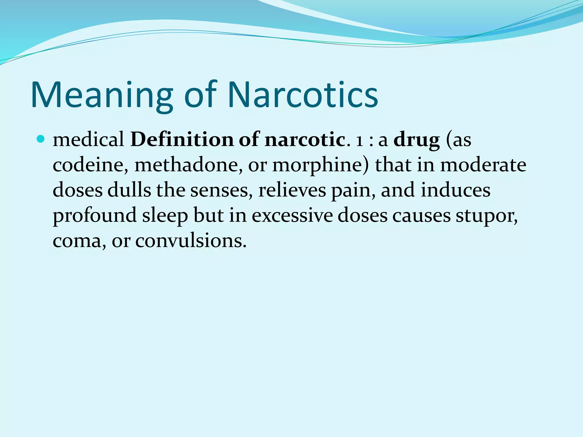 Narcotic drugs and psychotropic substance act 1985 | PPTX
