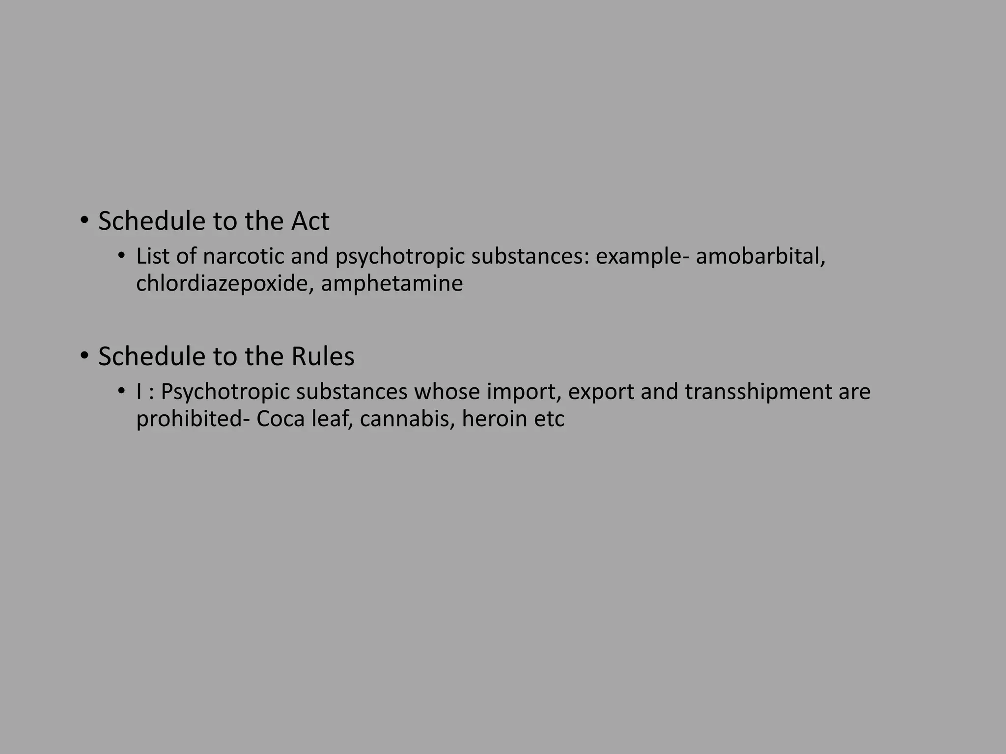 Narcotic drugs and psychotropic substances act, 1985 | PPTX