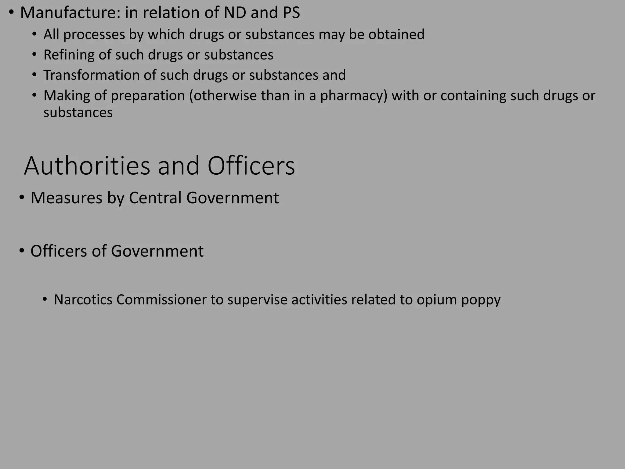 Narcotic drugs and psychotropic substances act, 1985 | PPTX