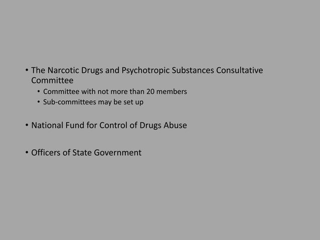 Narcotic drugs and psychotropic substances act, 1985 | PPTX | Illegal Drugs, Tobacco ...