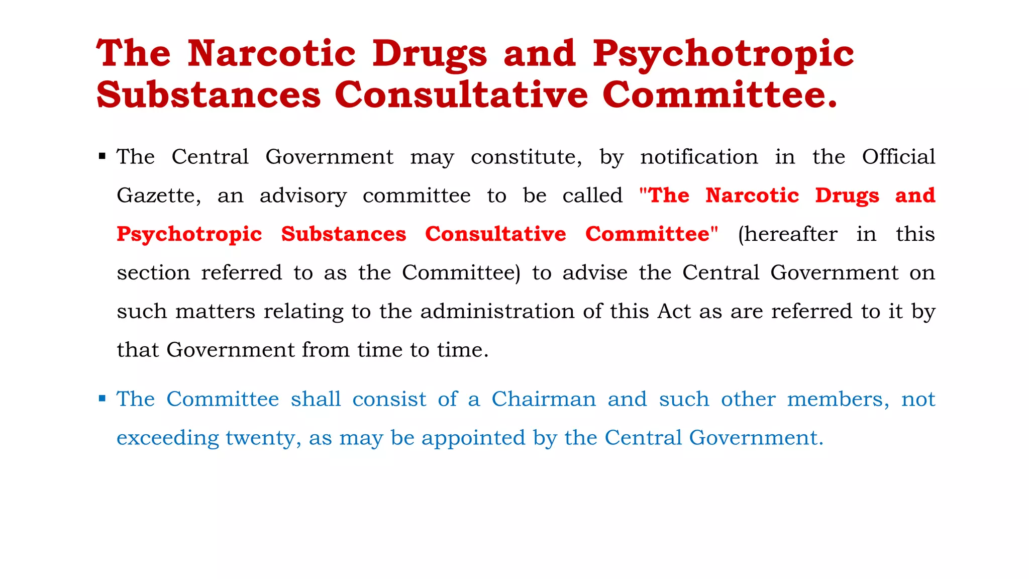 Narcotic drugs and psychotropic substances act 1985 | PPTX