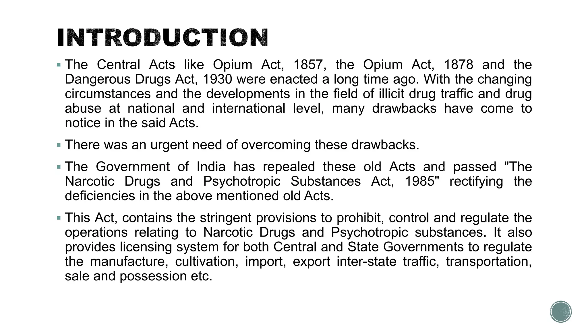 NARCOTIC DRUGS AND PSYCHOTROPIC SUBSTANCES ACT 1985 AND.pptx