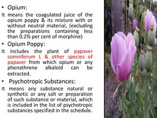 Narcotic drugs & psychotropic substances act,1985 with rules 1985 | PPTX