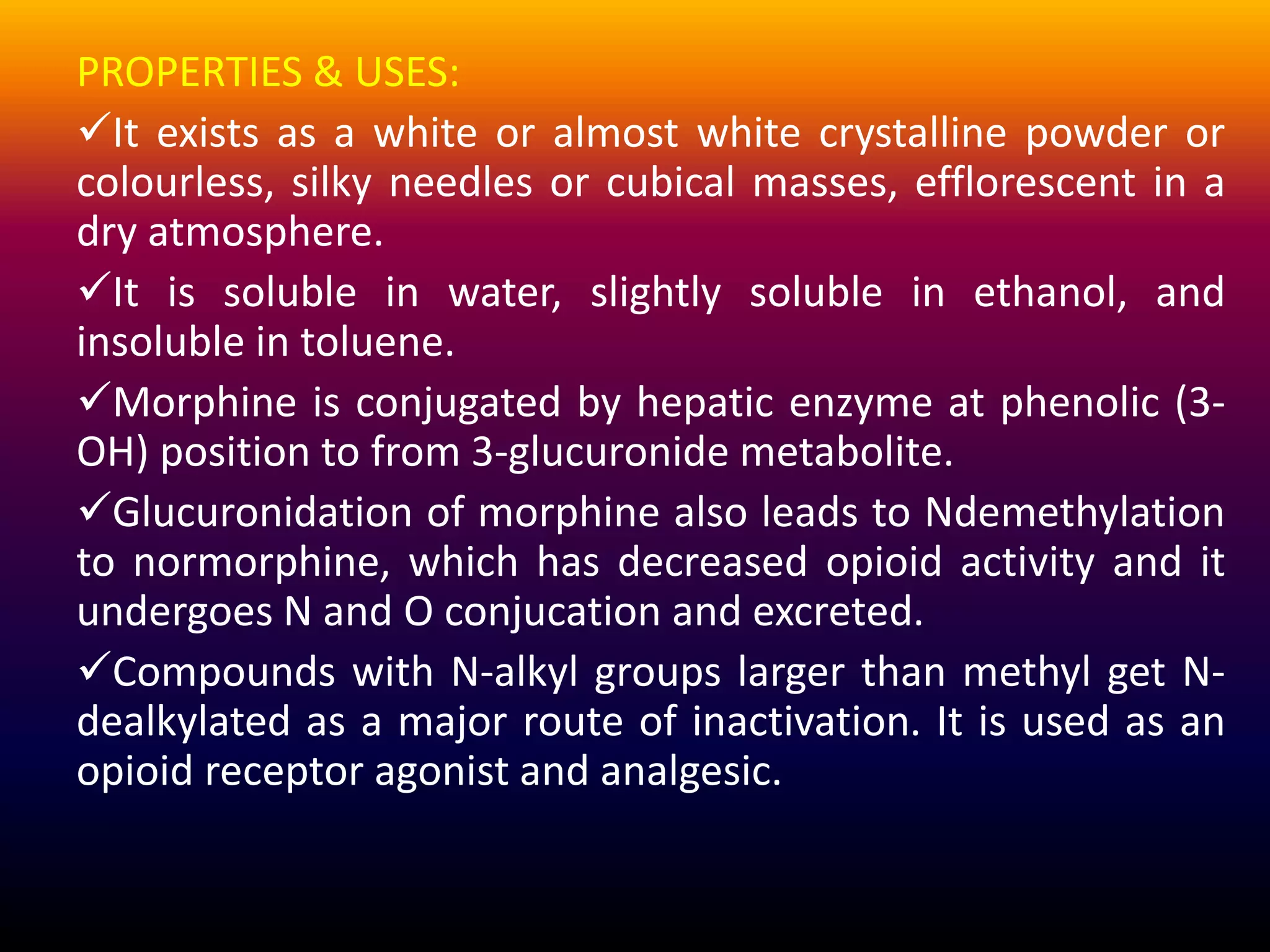 Narcotic & non narcotic analgesic | PPTX