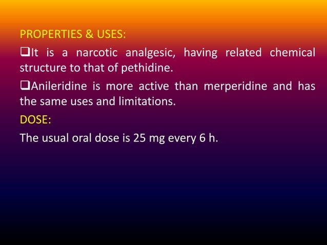 Narcotic & non narcotic analgesic | PPTX | Chemistry | Science