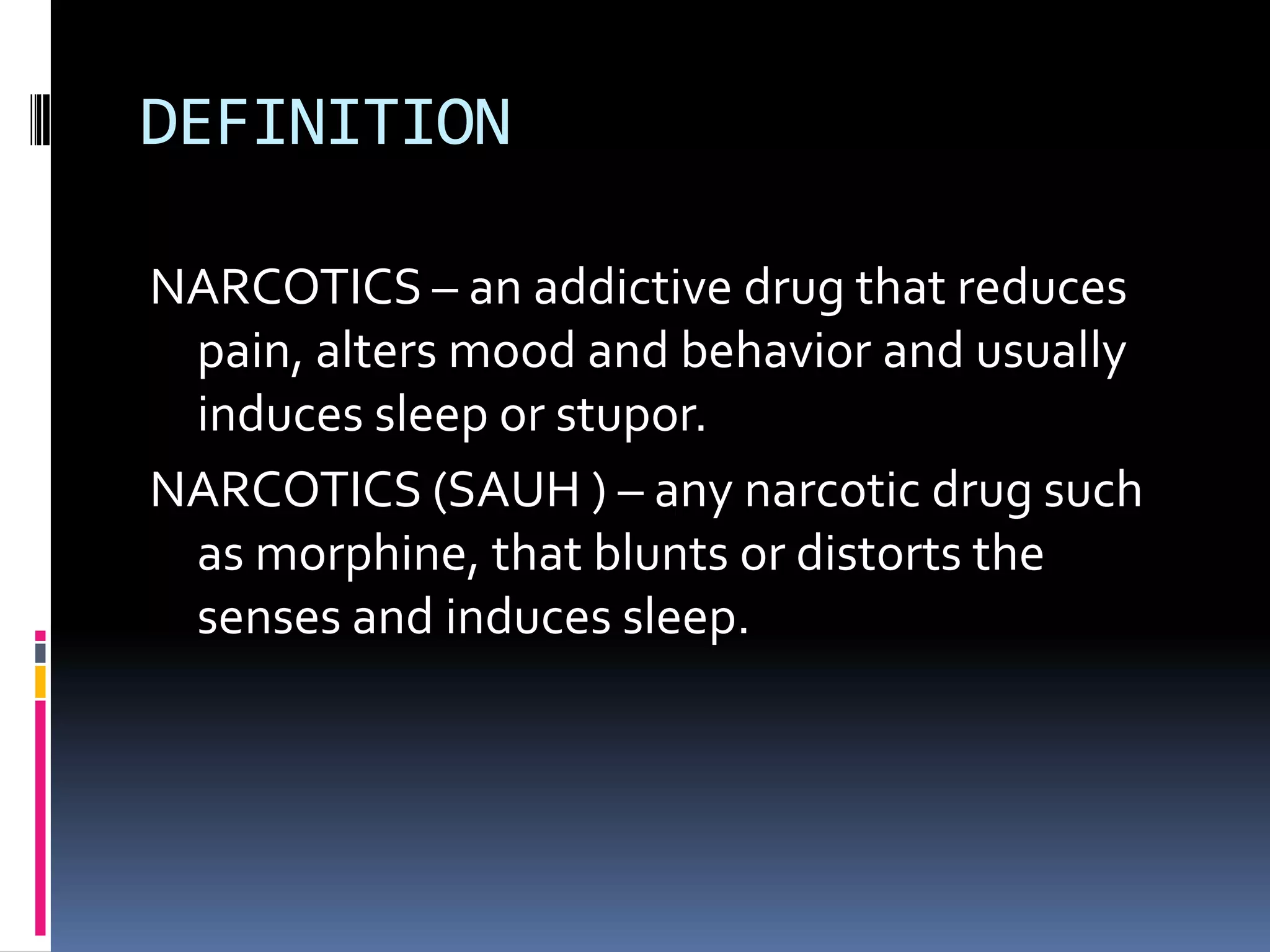 Narcotics | PPTX
