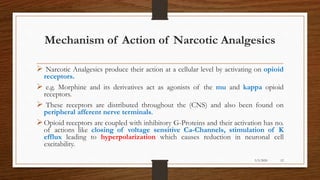 Narcotic and Nonnarcotic analgesic(Medicinal Chemistry) | PPTX