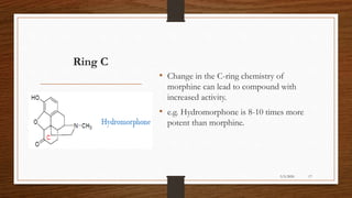 Narcotic and Nonnarcotic analgesic(Medicinal Chemistry) | PPTX