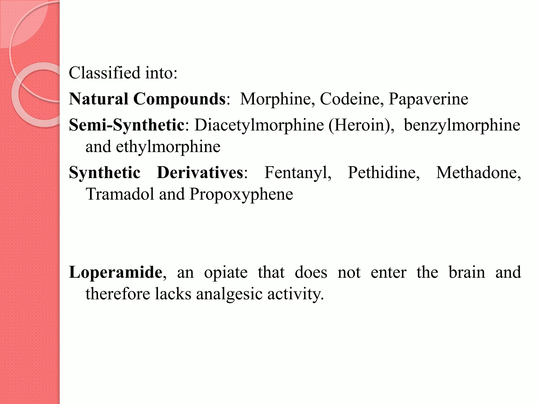 Narcotics and non narcotics analgesics | PPTX