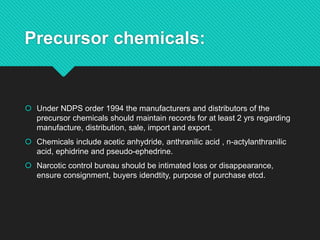 Narcotics and psychotropic drug substance act 1985 | PPTX