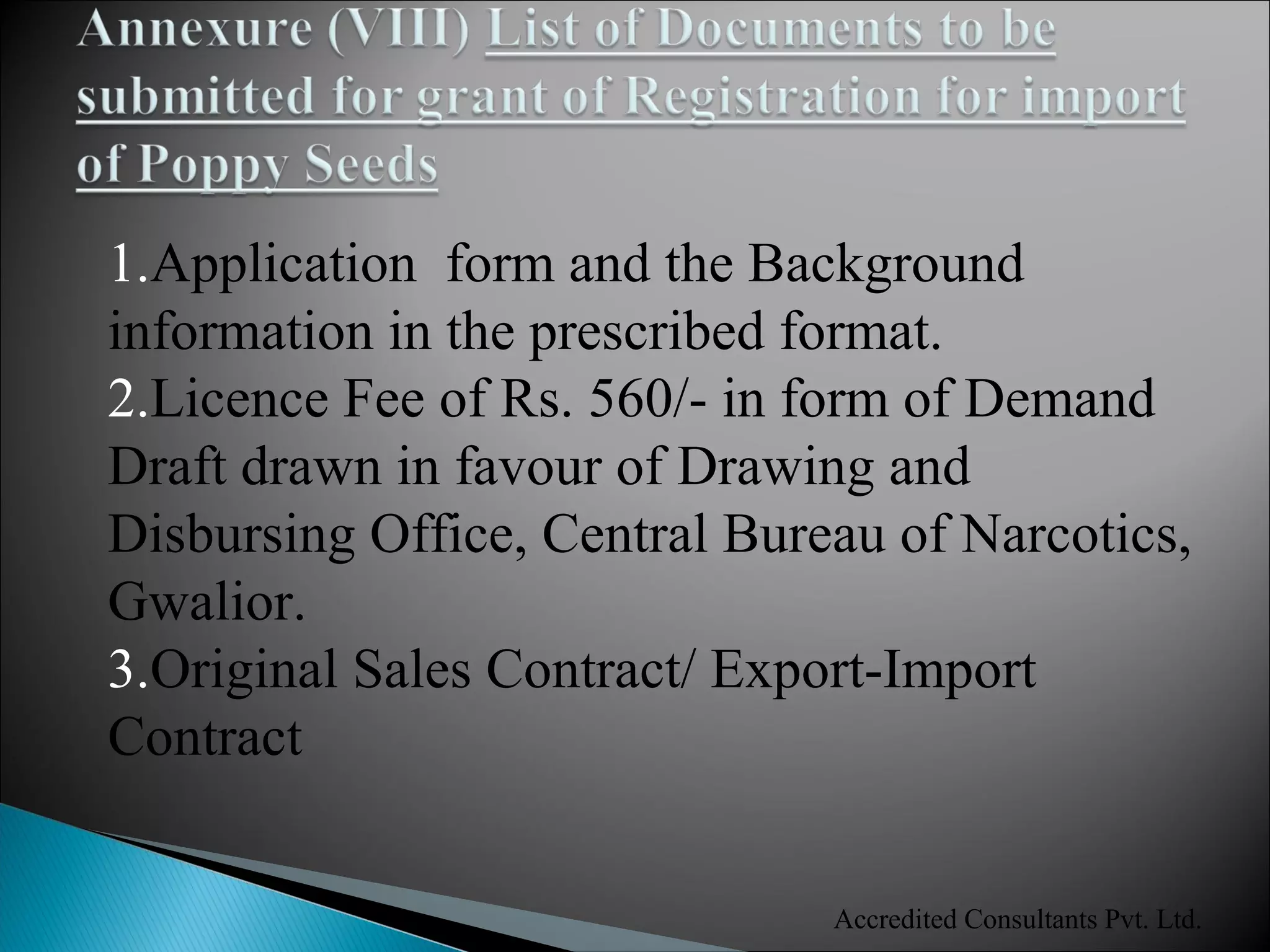 Narcotics Approval | PPT