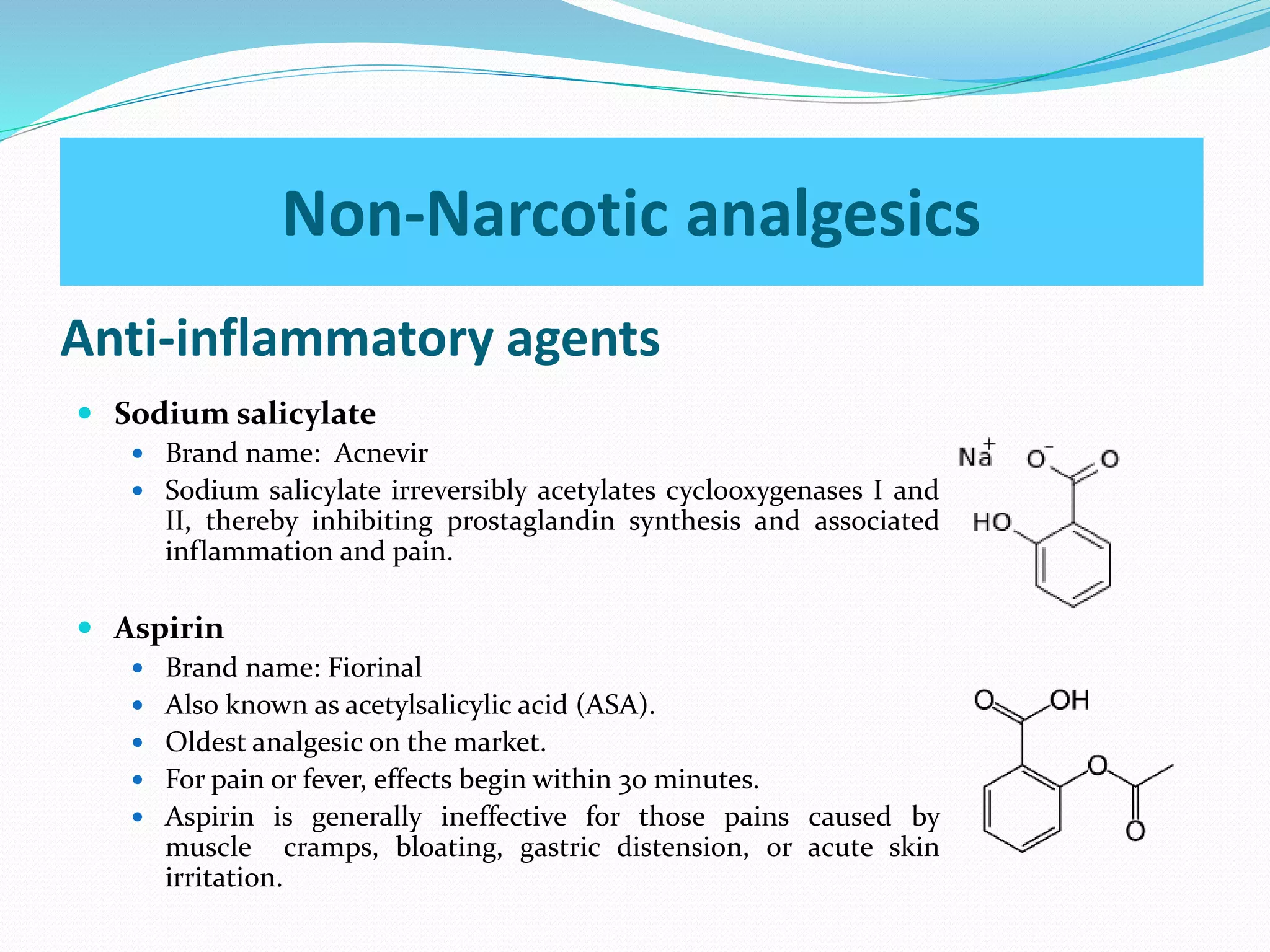 Narcotics & non-narcotics analgesics | PPTX
