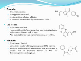 Narcotics & non-narcotics analgesics | PPTX
