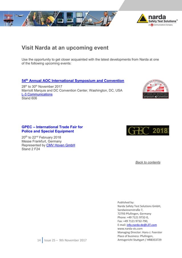 Narda news 25 2017_11_e | PDF