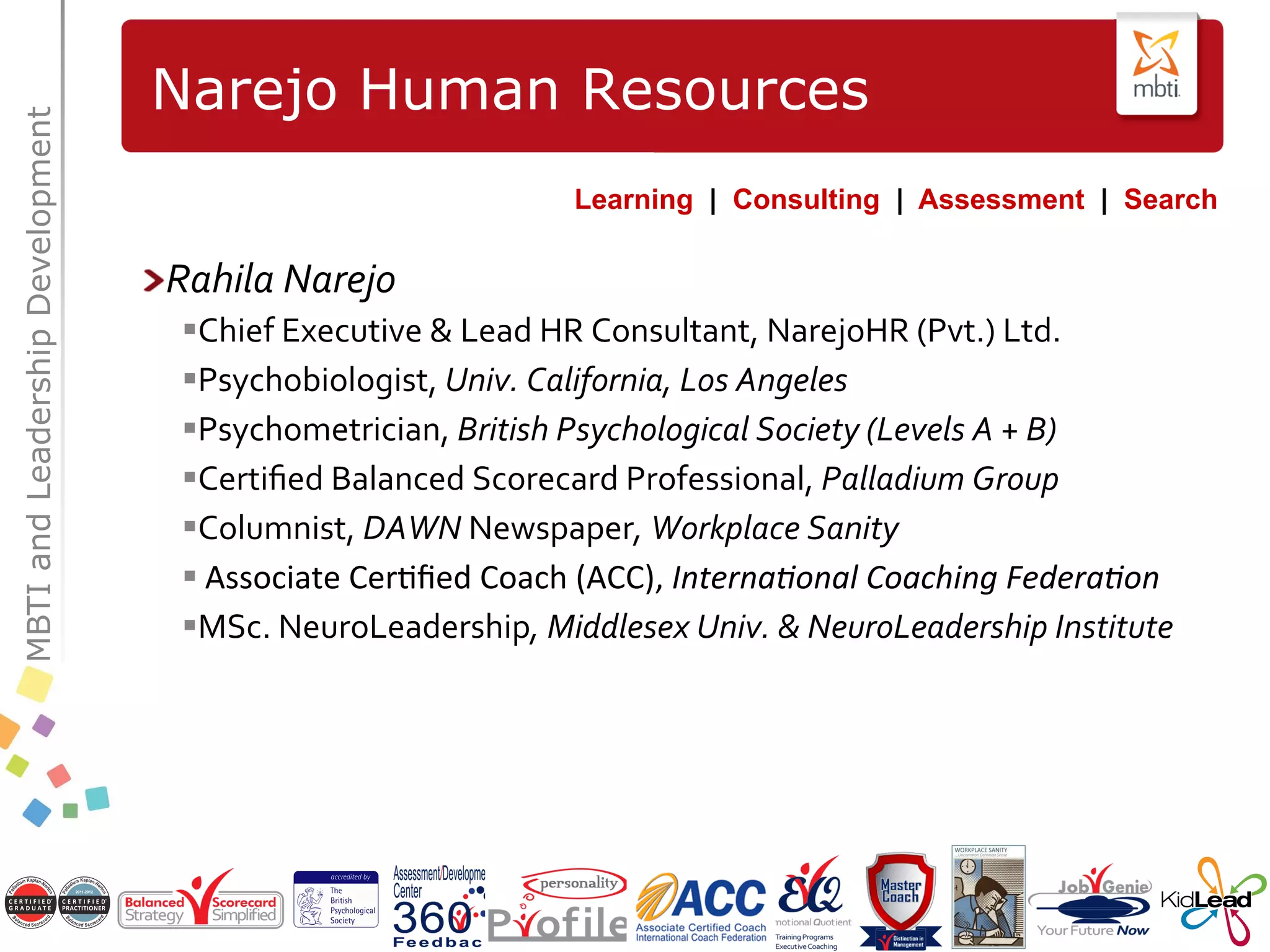 Narejo hr intro prework to mbti | PDF