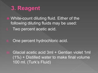 total leukoyte count | PPTX