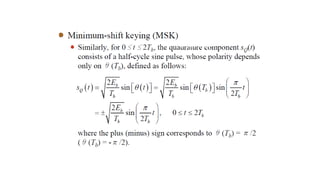 MINIMUM SHIFT KEYING(MSK) | PPTX