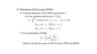 MINIMUM SHIFT KEYING(MSK) | PPTX