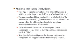 MINIMUM SHIFT KEYING(MSK) | PPTX
