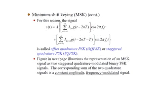 MINIMUM SHIFT KEYING(MSK) | PPTX