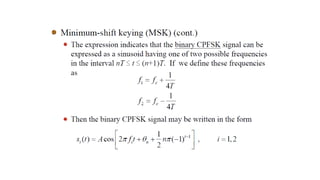 MINIMUM SHIFT KEYING(MSK) | PPTX