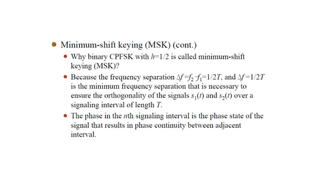 MINIMUM SHIFT KEYING(MSK) | PPTX