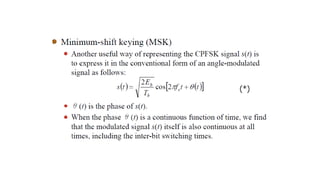 MINIMUM SHIFT KEYING(MSK) | PPTX