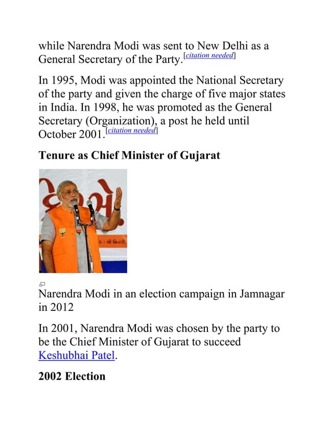 Narendra damodardas modi | PDF