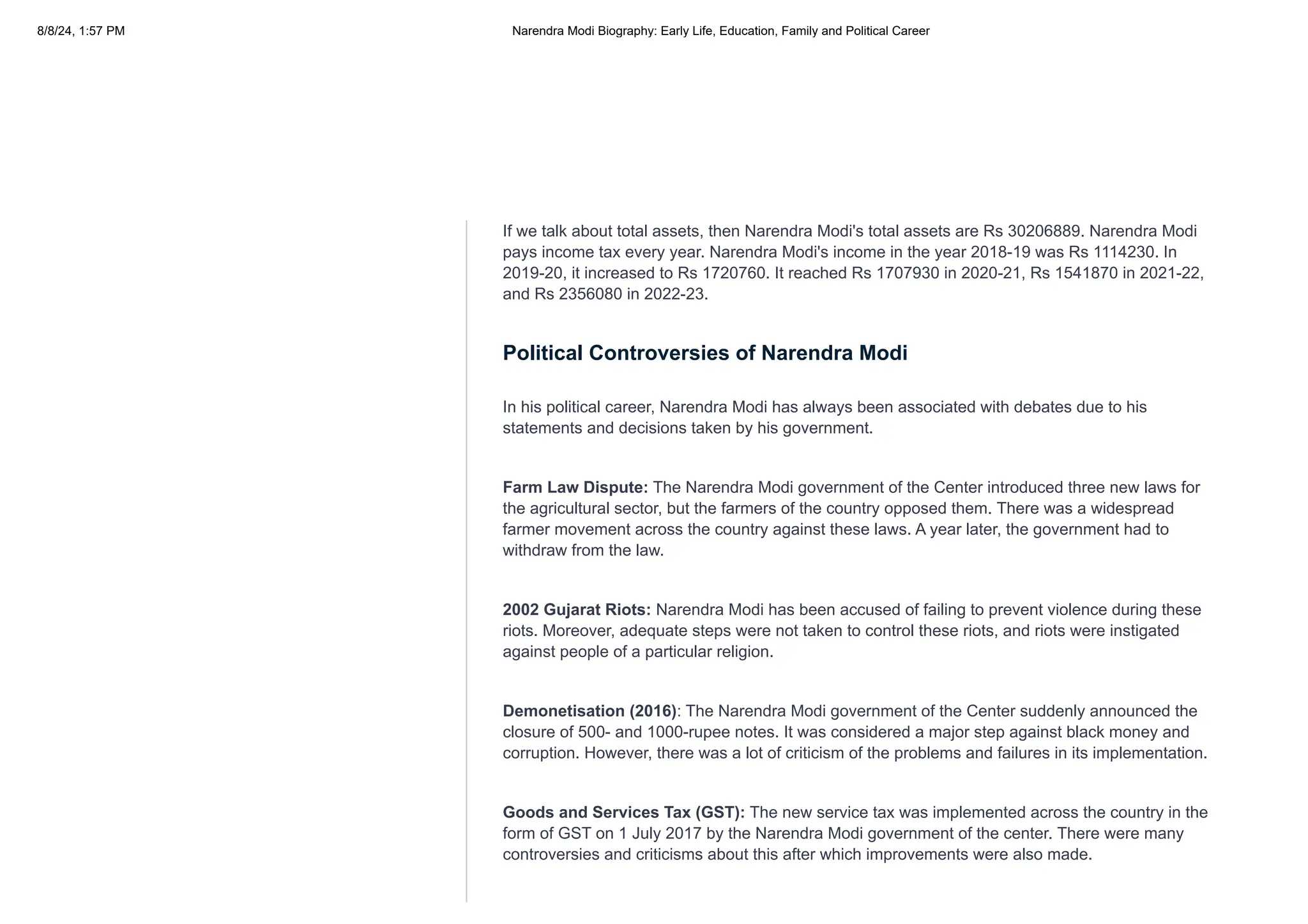 Narendra Modi Biography- Early Life, Education, Family and Political ...