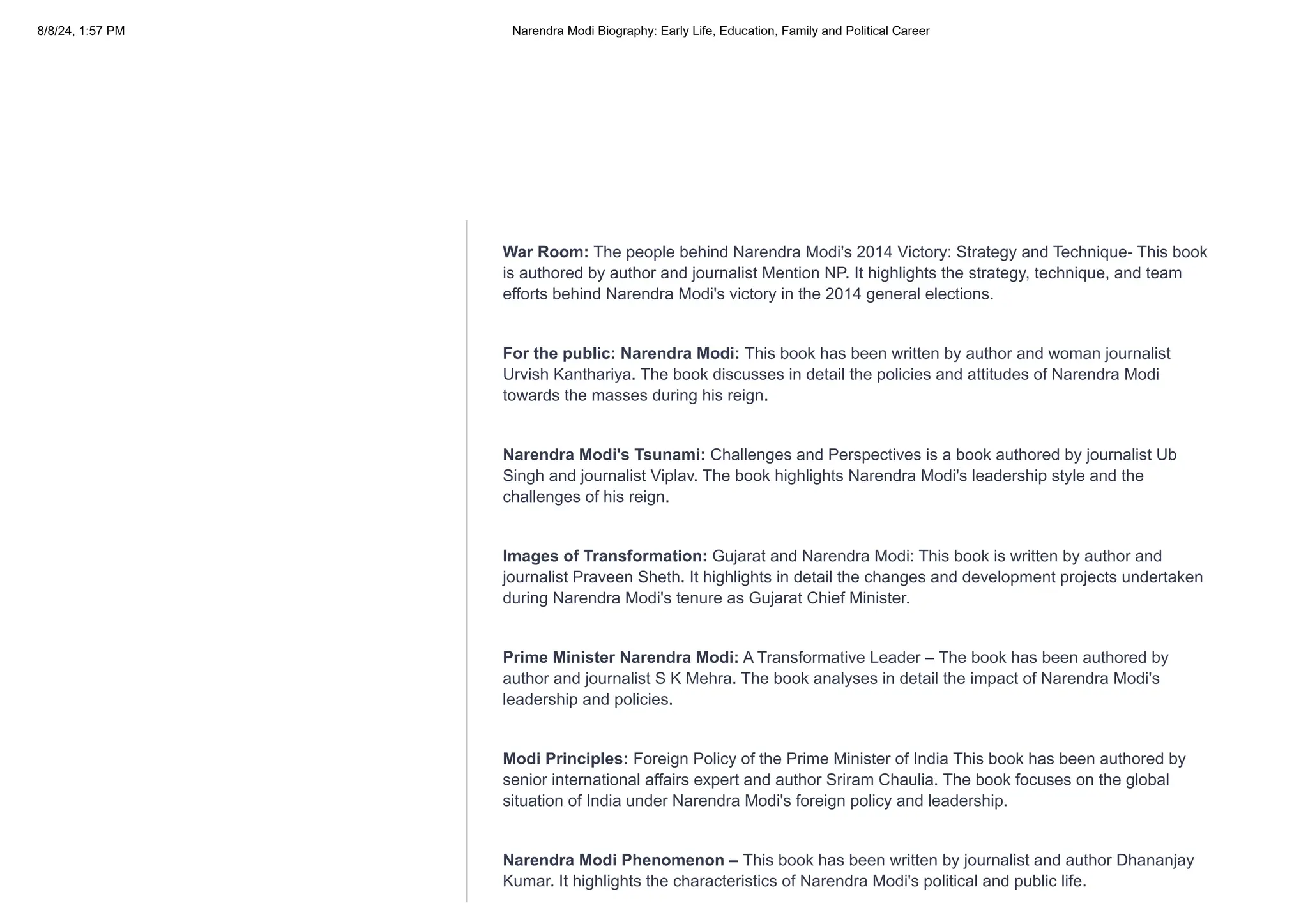 Narendra Modi Biography- Early Life, Education, Family and Political ...