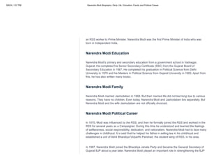 Narendra Modi Biography- Early Life, Education, Family and Political ...