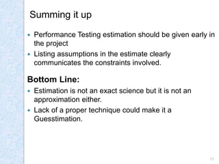 Narendra Ponnuswamy - Performance Testing Effort - Estimation or ...