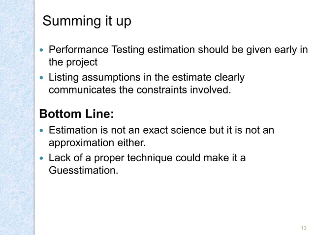 Narendra Ponnuswamy Performance Testing Effort Estimation Or