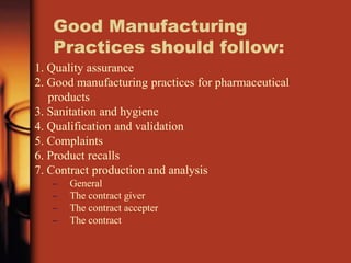 Good Manufacturing Practice-Overview | PPT