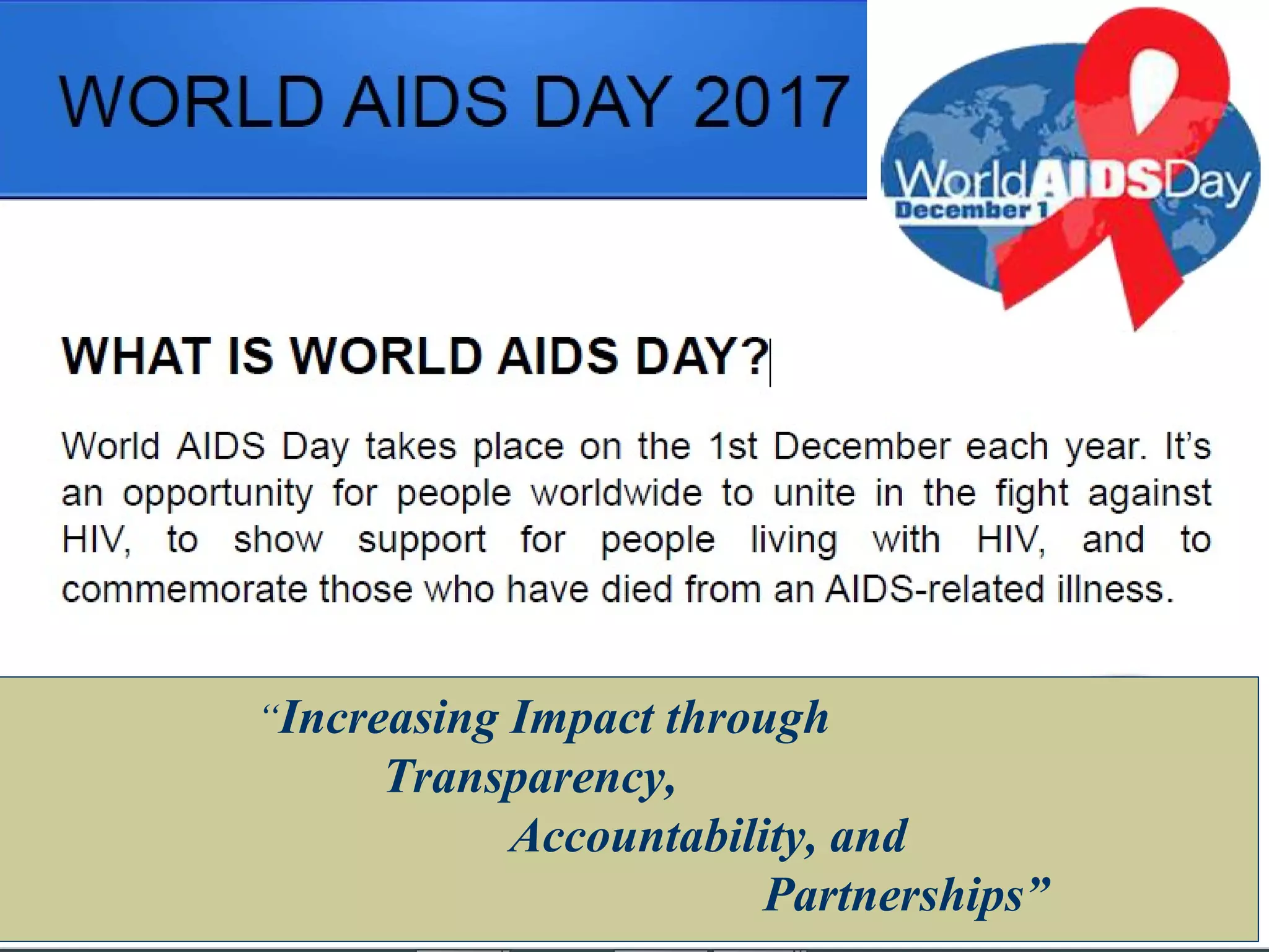 World AIDS day | PPT