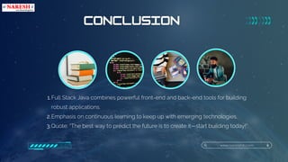 Fullstack java onine training with NareshIT | PDF