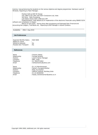 Nareshkumar Mehta | DOC