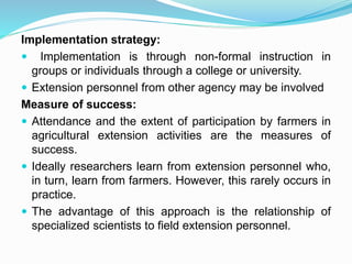 Approaches in Extenstion | PPTX