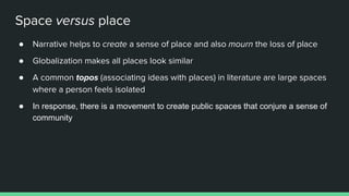 Reading Presentation 2: Narie Laure Ryan, Space, Place and Story | PDF