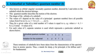 Qauntum Numbers by Dr. Narinderjit | PPT