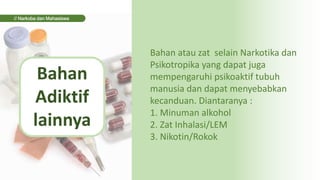 Narkoba, Nikotin dan Jenis serta bahayanya | PPTX