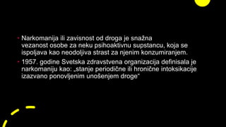 Narkomanija | PPTX