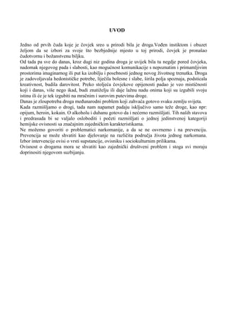 Narkomanija biologija | DOC